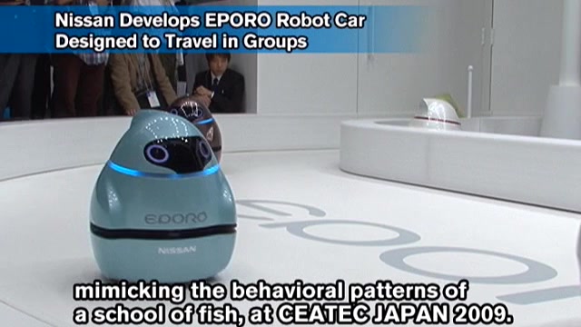 Nissan Develops EPORO Robot Car Designed to Travel in Groups